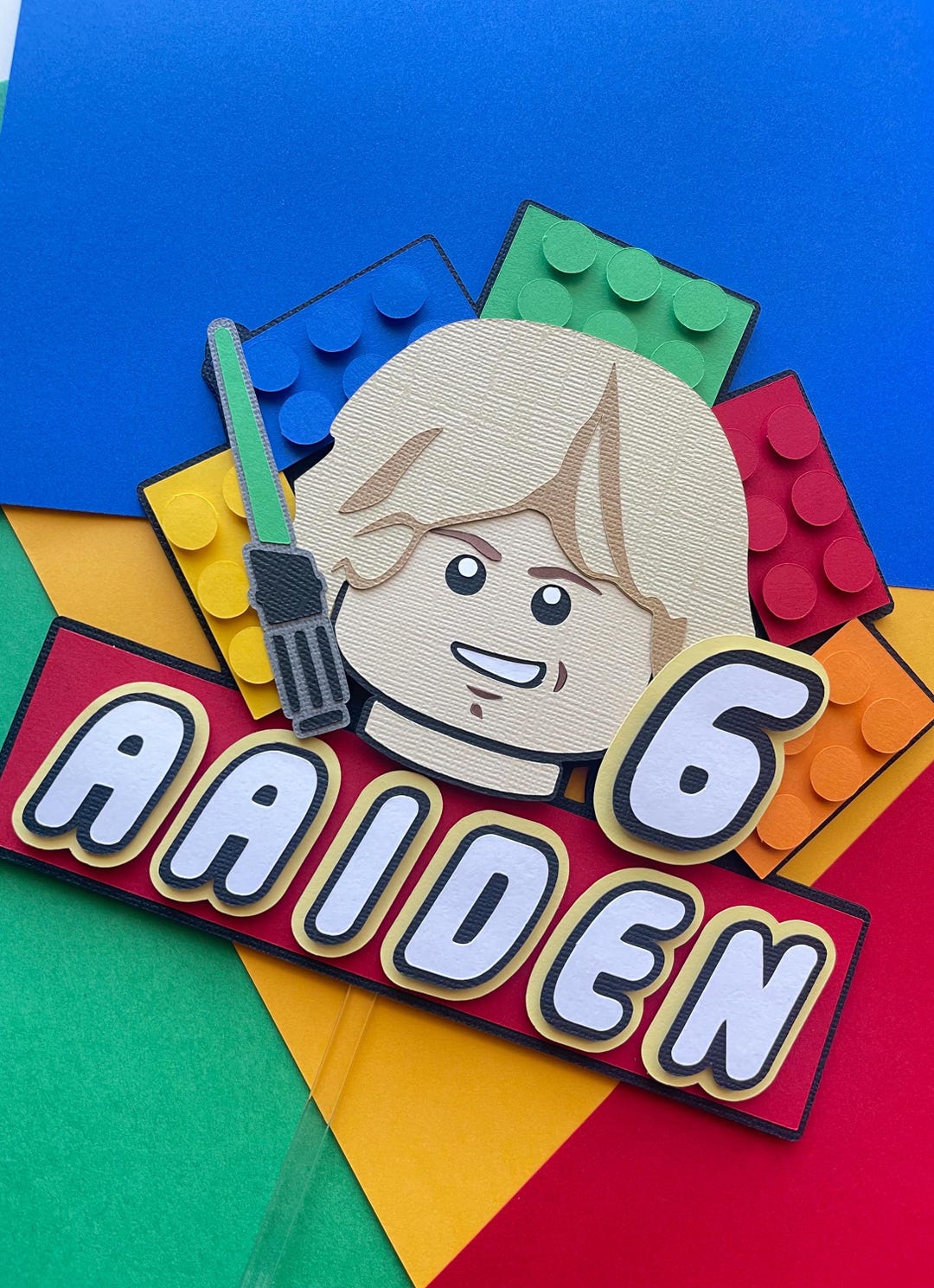 Star Wars Minifigure Cake Topper, Star Wars Cake Topper, Minifigures ...