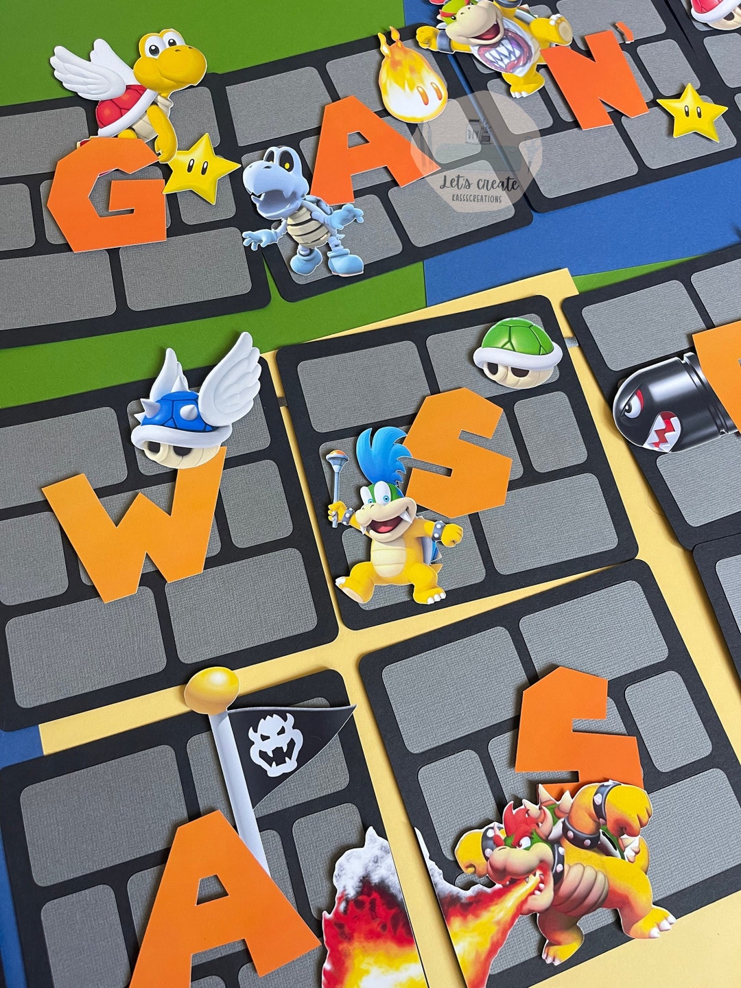 Bowser Bash Birthday Banner, Bowser Birthday Decorations, Super Video ...