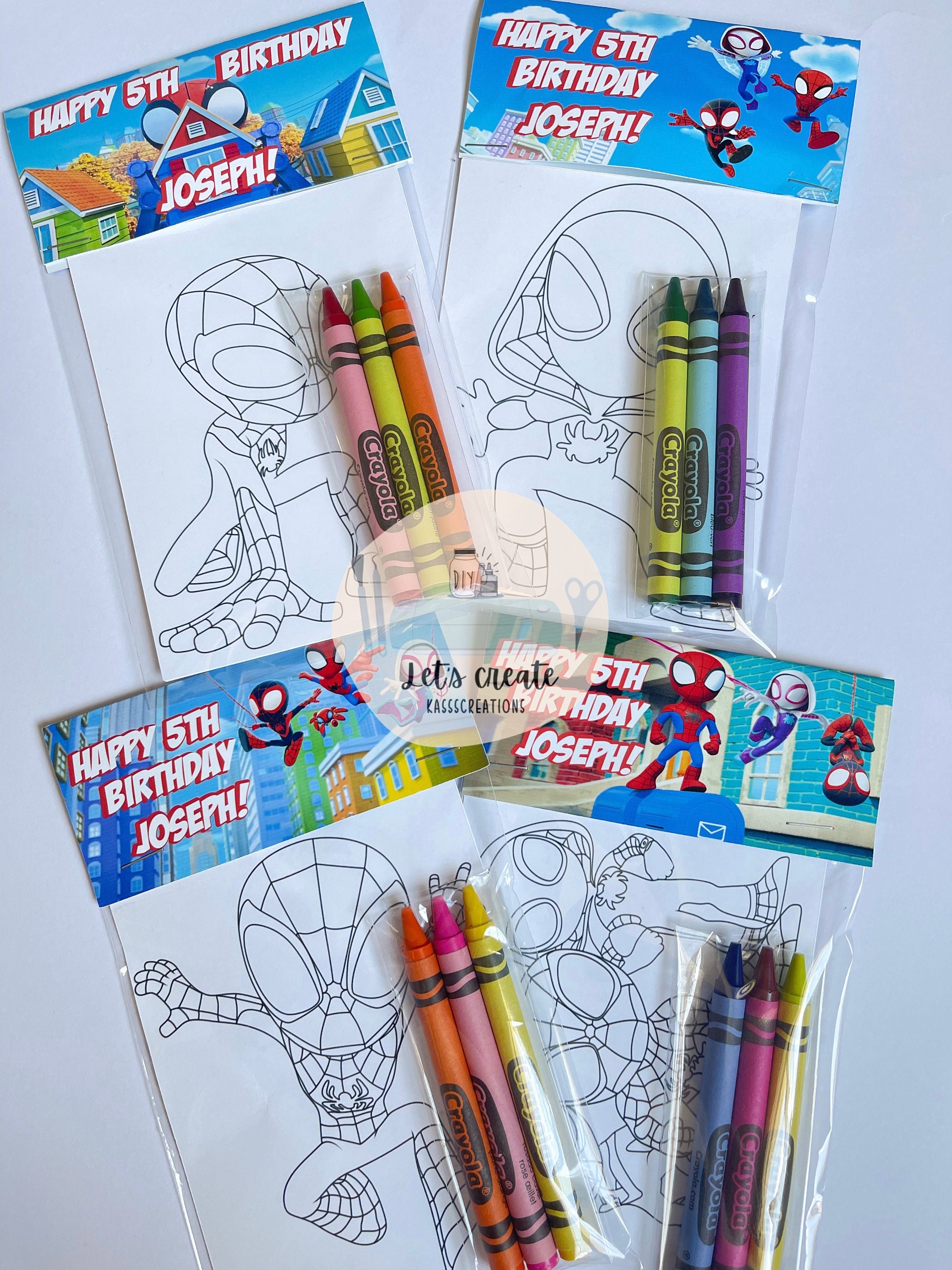 Spidey and His Amazing Friends Party Favors, Spidey Birthday, Spidey ...
