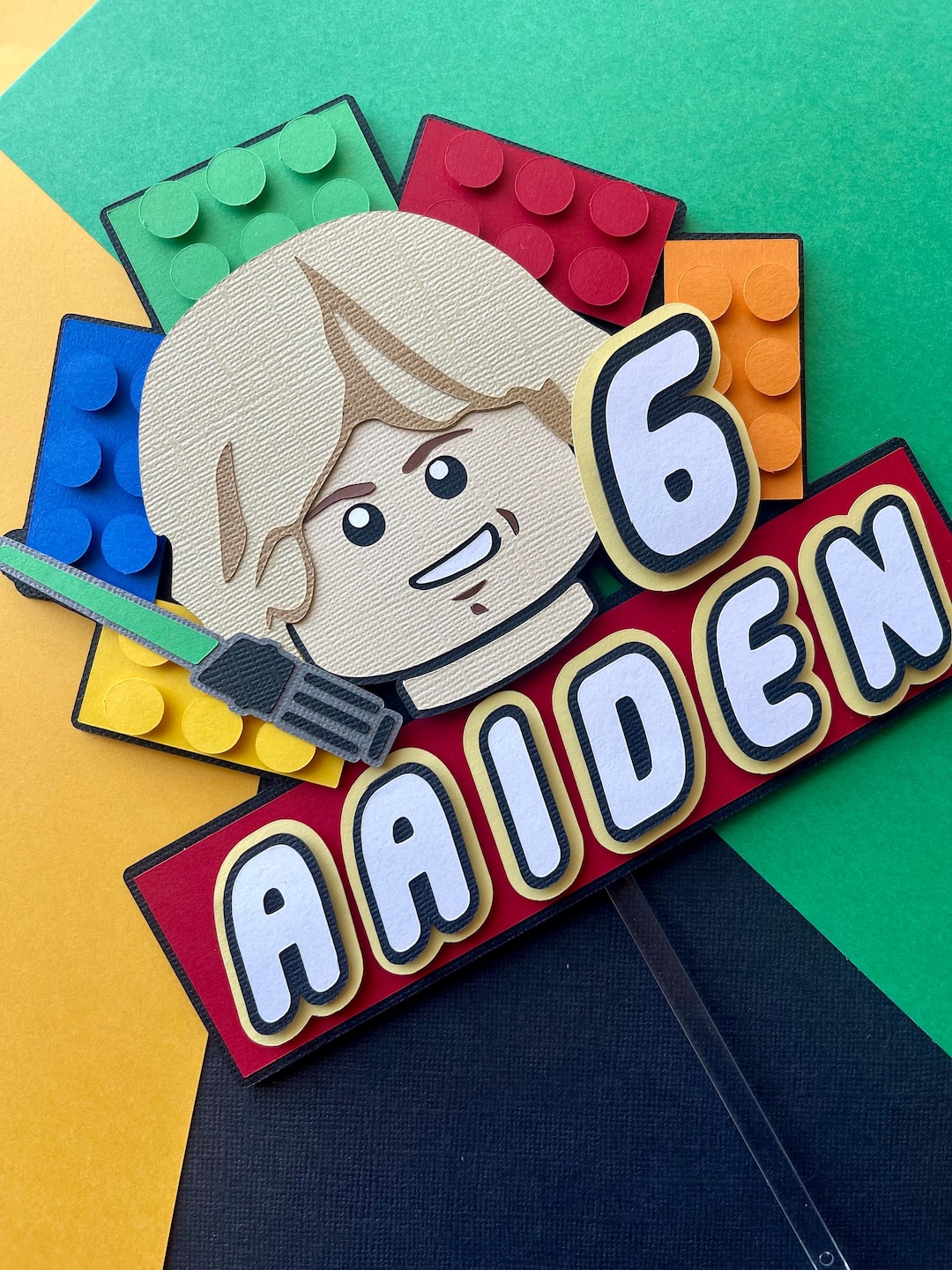 Star Wars Minifigure Cake Topper, Star Wars Cake Topper, Minifigures ...