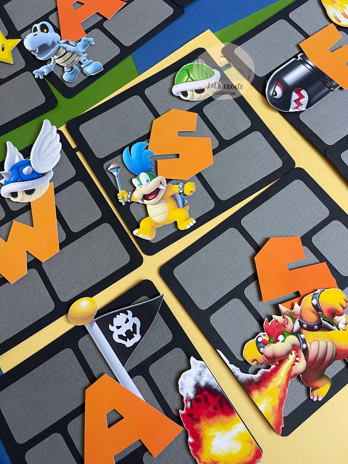 Bowser Bash Birthday Banner, Bowser Birthday Decorations, Super Video ...