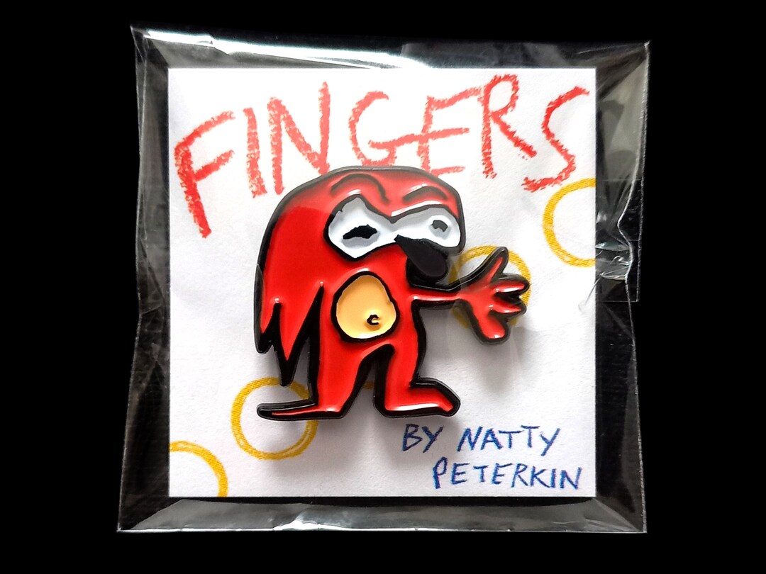 Knuckles the Echidna "fingers" Enamel Pin Badge – by Natty Peterkin ...