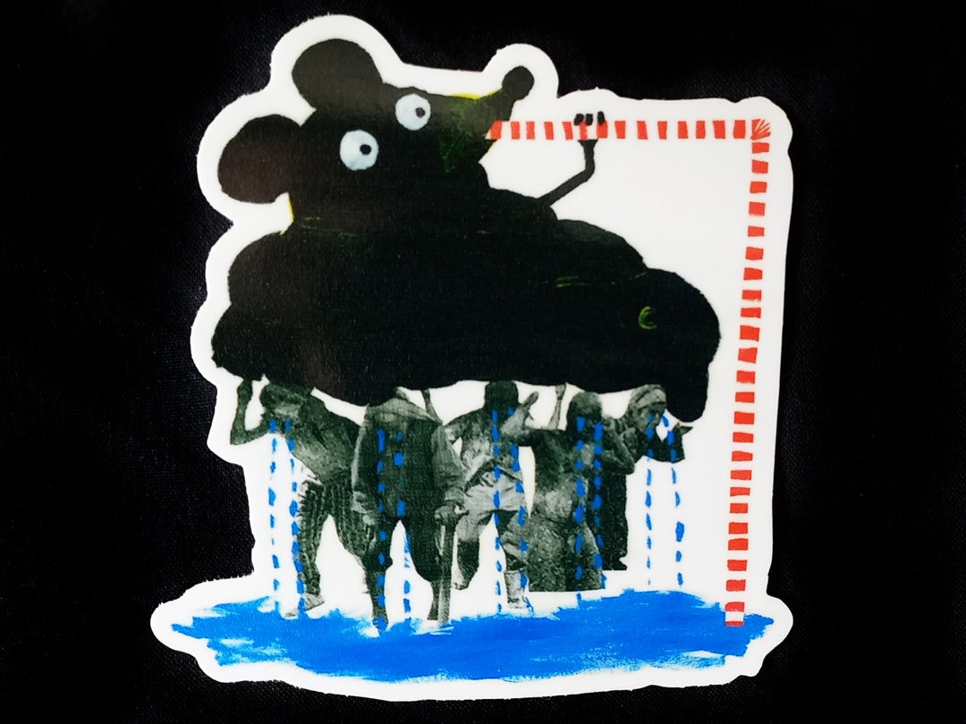 Mickey Mouse 'eat the Poor' Vinyl Sticker – FREE POSTAGE as Add-on – by ...