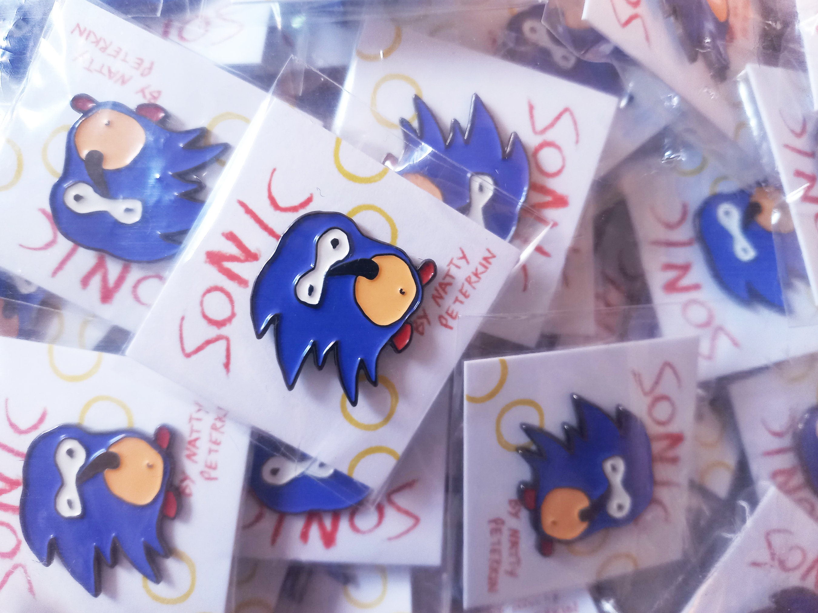 Sonic the Hedgehog Enamel Pin Badge Sanic GOTTA GO FAST - Etsy UK