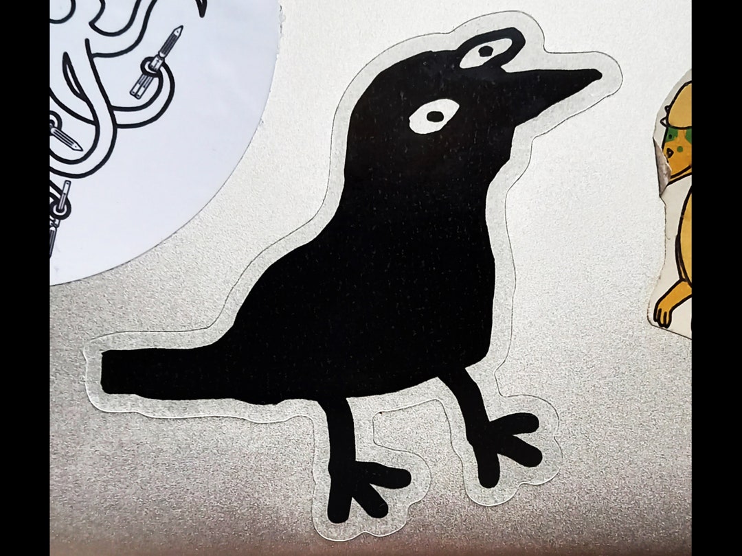 Crow Vinyl Sticker FREE POSTAGE as Add-on Weatherproof - Etsy