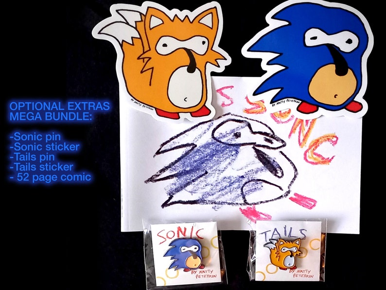 Tails the Fox Bootleg Enamel Pin Badge Miles Prower by Natty Peterkin ...