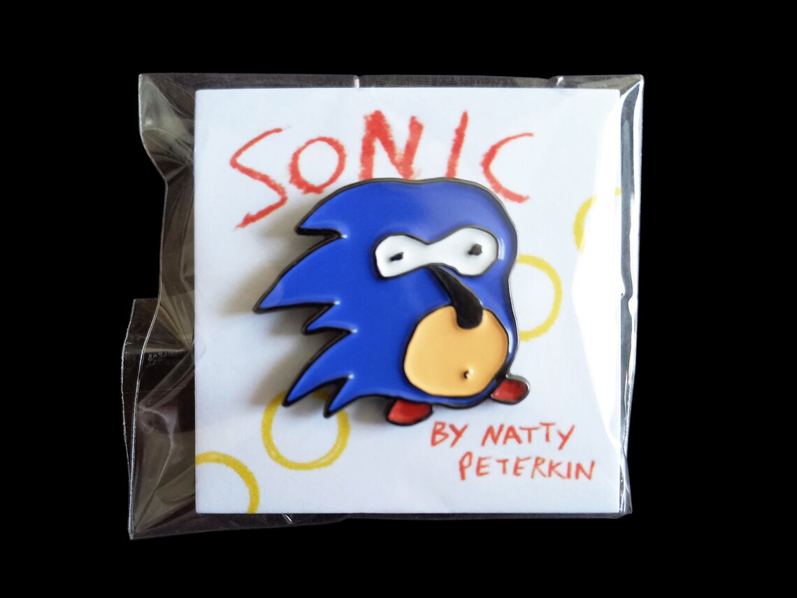 Sonic the Hedgehog Enamel Pin Badge Sanic GOTTA GO FAST - Etsy