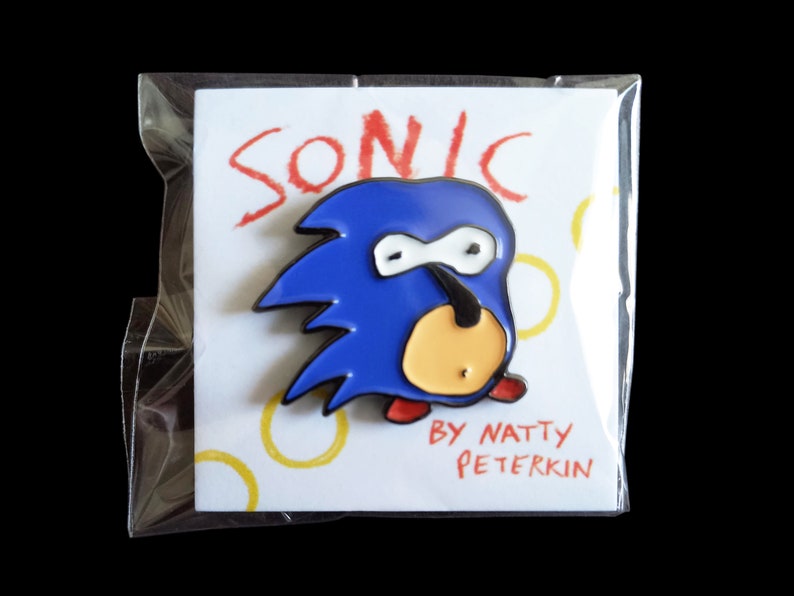 Sonic the Hedgehog Enamel Pin Badge Sanic GOTTA GO FAST | Etsy