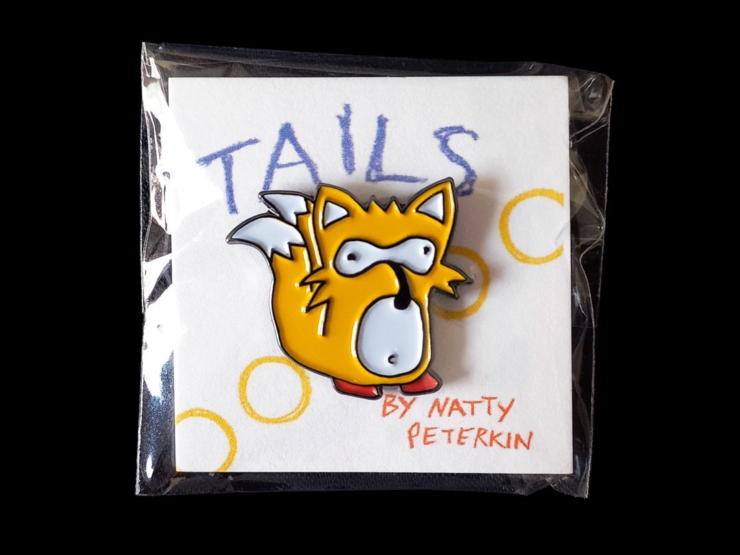 Tails the Fox Bootleg Enamel Pin Badge Miles Prower by Natty Peterkin ...