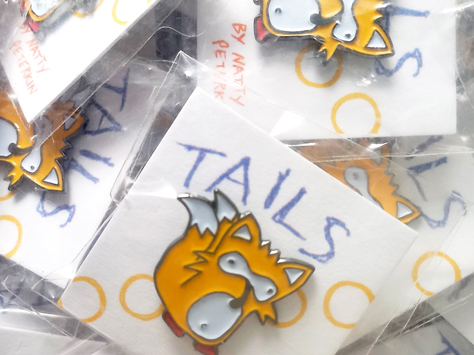 Tails the Fox Bootleg Enamel Pin Badge Miles Prower by Natty - Etsy