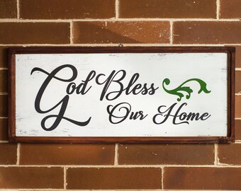 Bless Our Home Sign - Etsy
