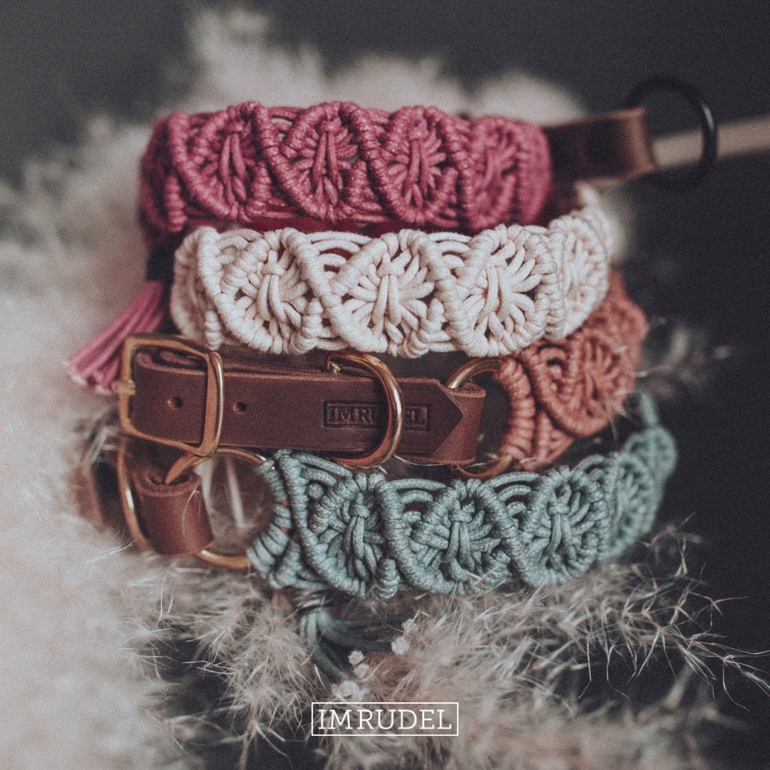 Boho Macramé Collar Original by IMRUDEL - Etsy
