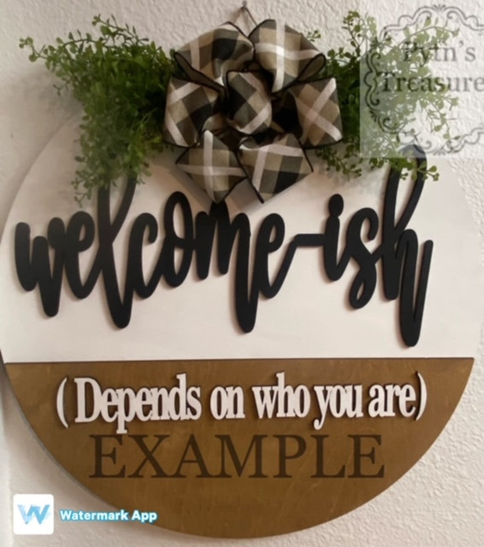 Welcomeish Sign Funny Welcome Sign DIY Door Sign DIY Sign - Etsy