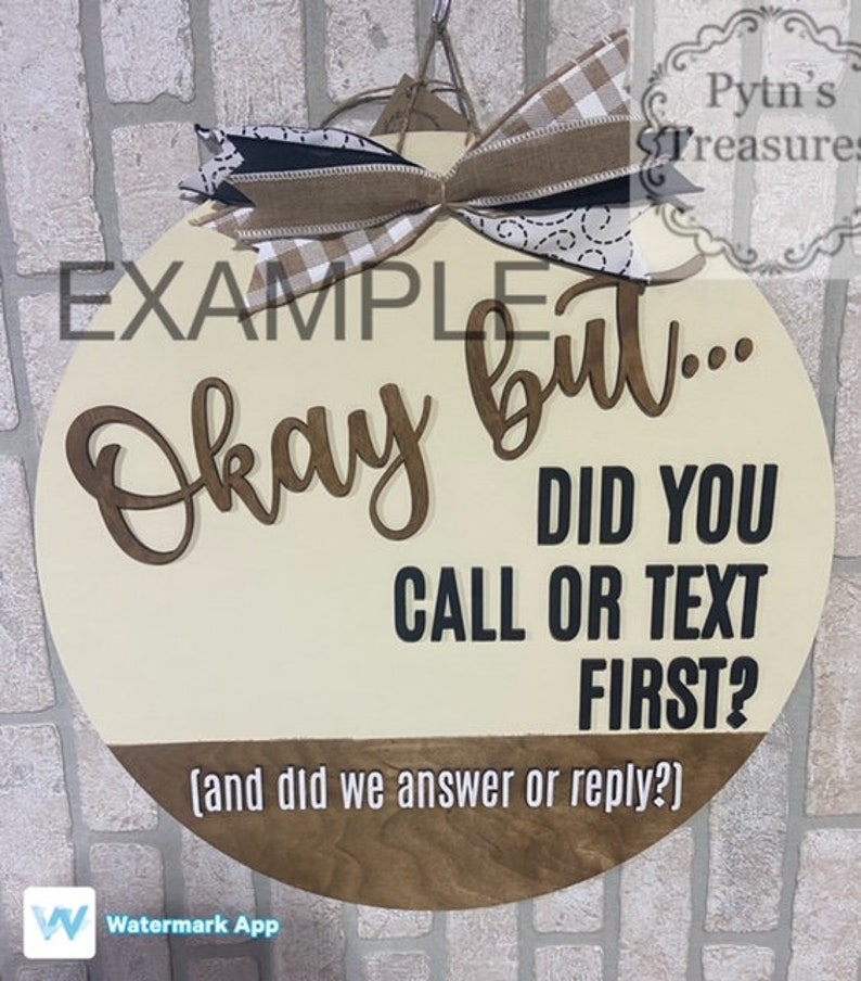 Did You Call First Sign DIY Sign DIY Door Sign DIY Porch - Etsy