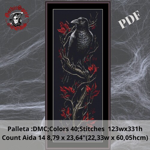 A Raven Treasure Cross Stitch Chart - Etsy Canada