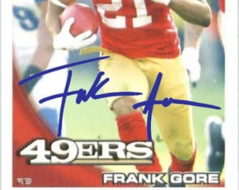 Frank Gore Autograph - Etsy