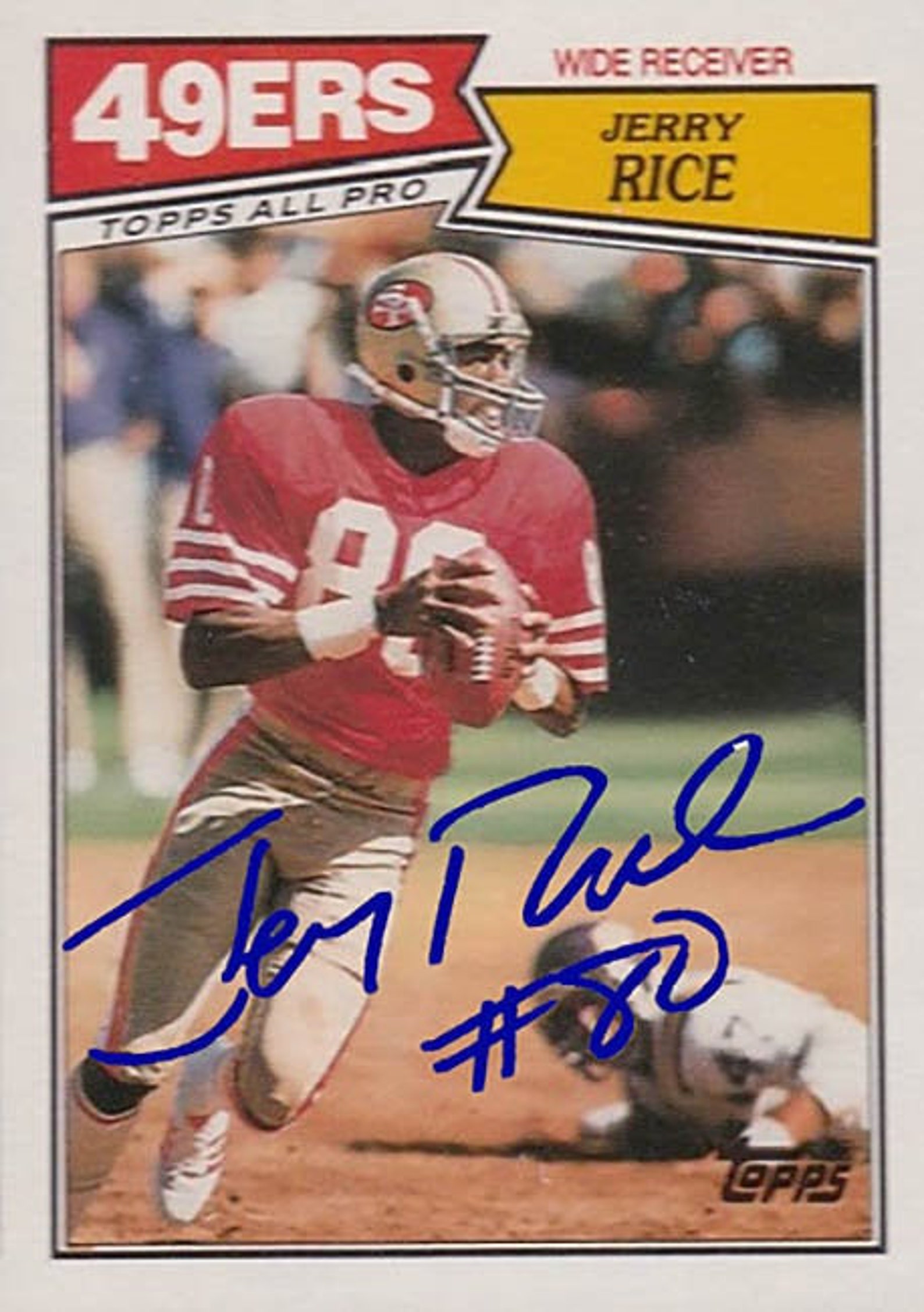 Jerry Rice AUTOGRAPH Any Card Front or Back of Card Any Card | Etsy