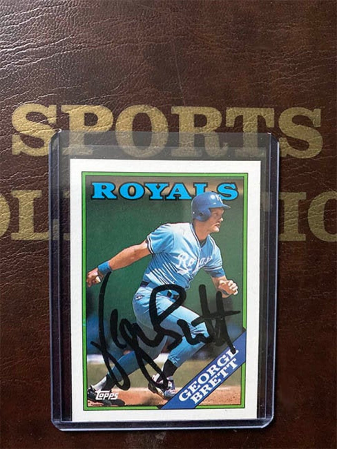 George Brett Autograph Includes 1988 Topps Baseball Card - Etsy