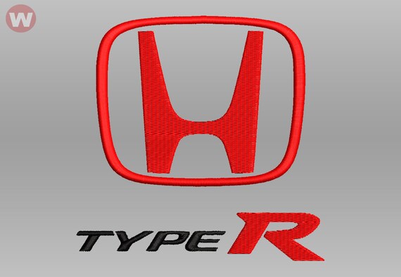 Honda Type R logo Machine embroidery design 4 sizes | Etsy
