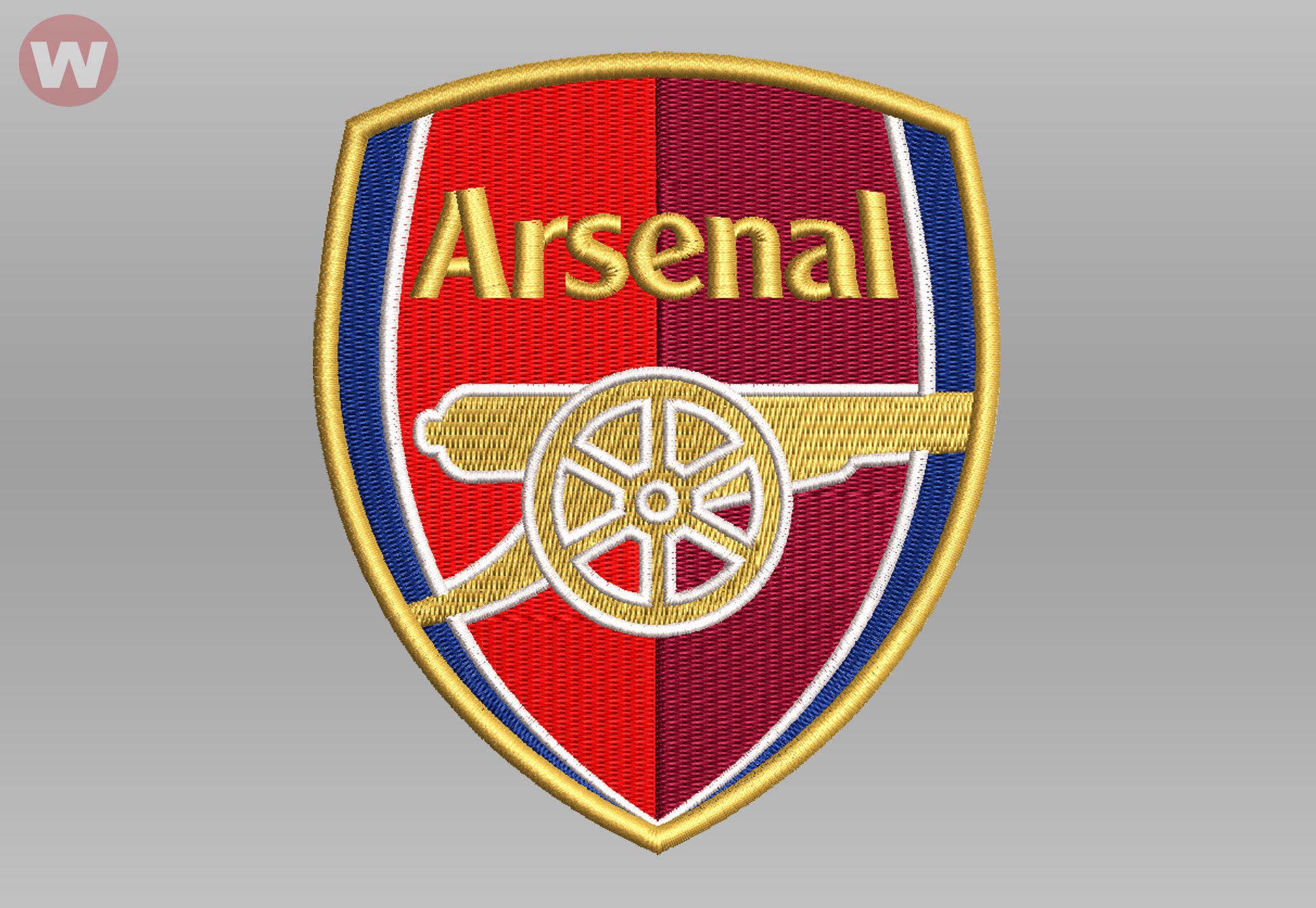 Arsenal FC logo Machine embroidery design 3 sizes | Etsy