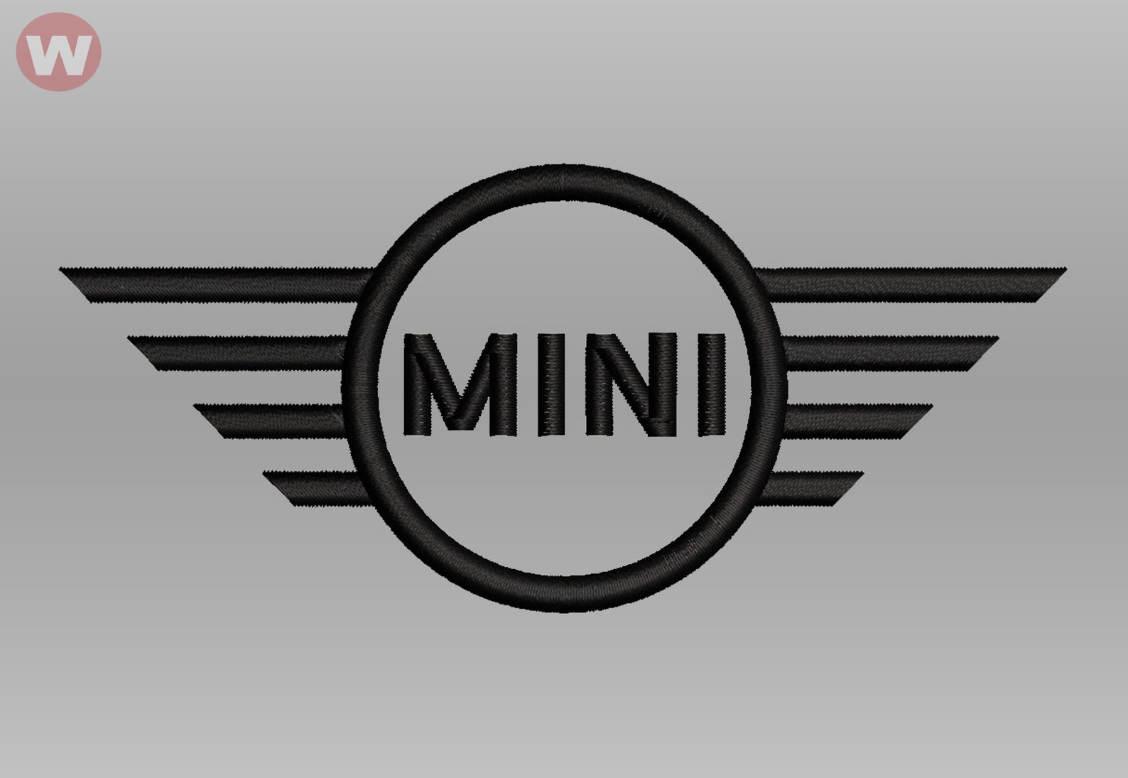 Mini Cooper Machine Embroidery Design - Design Talk