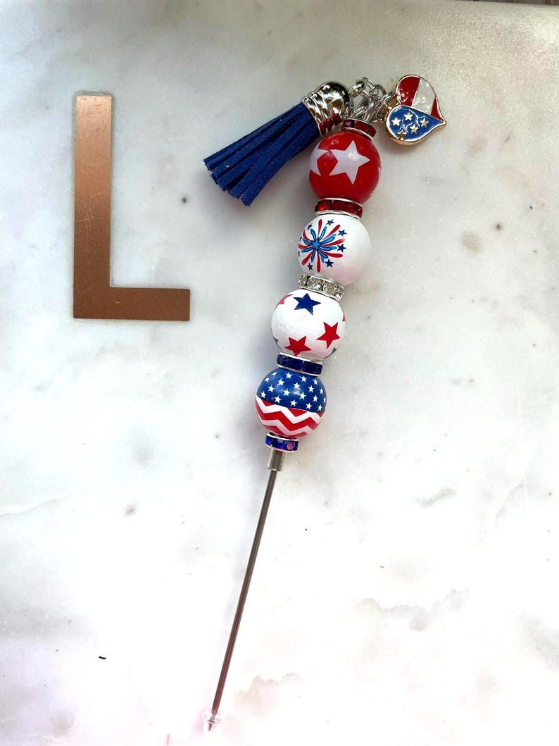 Beaded Scribe Pokey Weeding Tool Patriotic Pet Paws and Holiday Candy ...