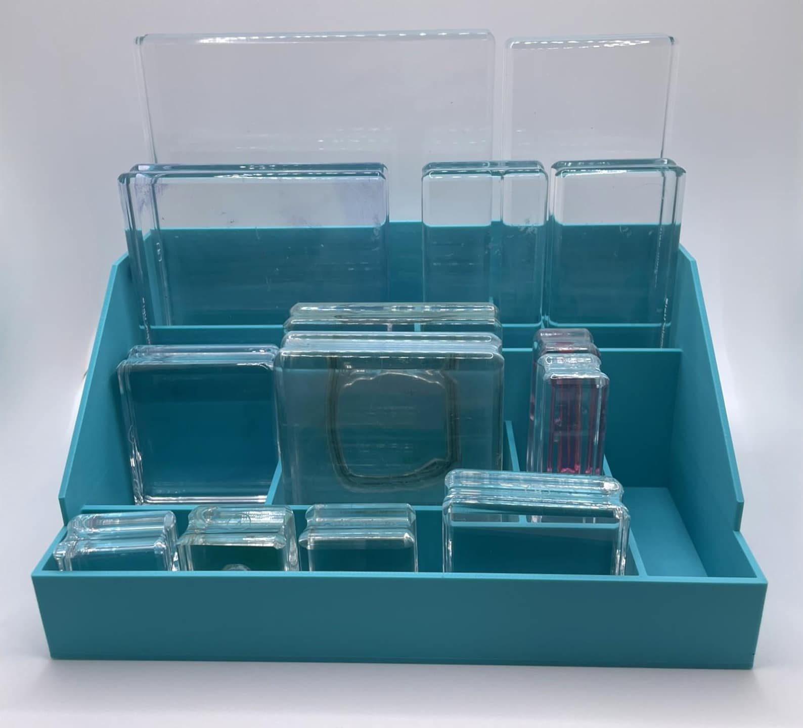 Acrylic Stamp Block Organizer Block Storage Caddy Gift for Stamp ...
