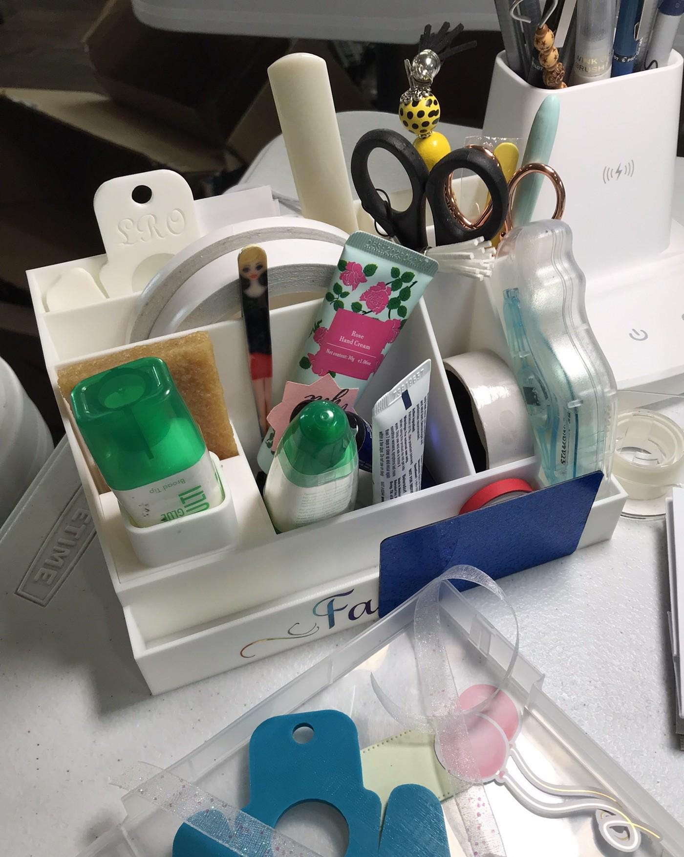 Craft Tool Storage Organizer Desk Tool Caddy Storage Removable Tombow ...