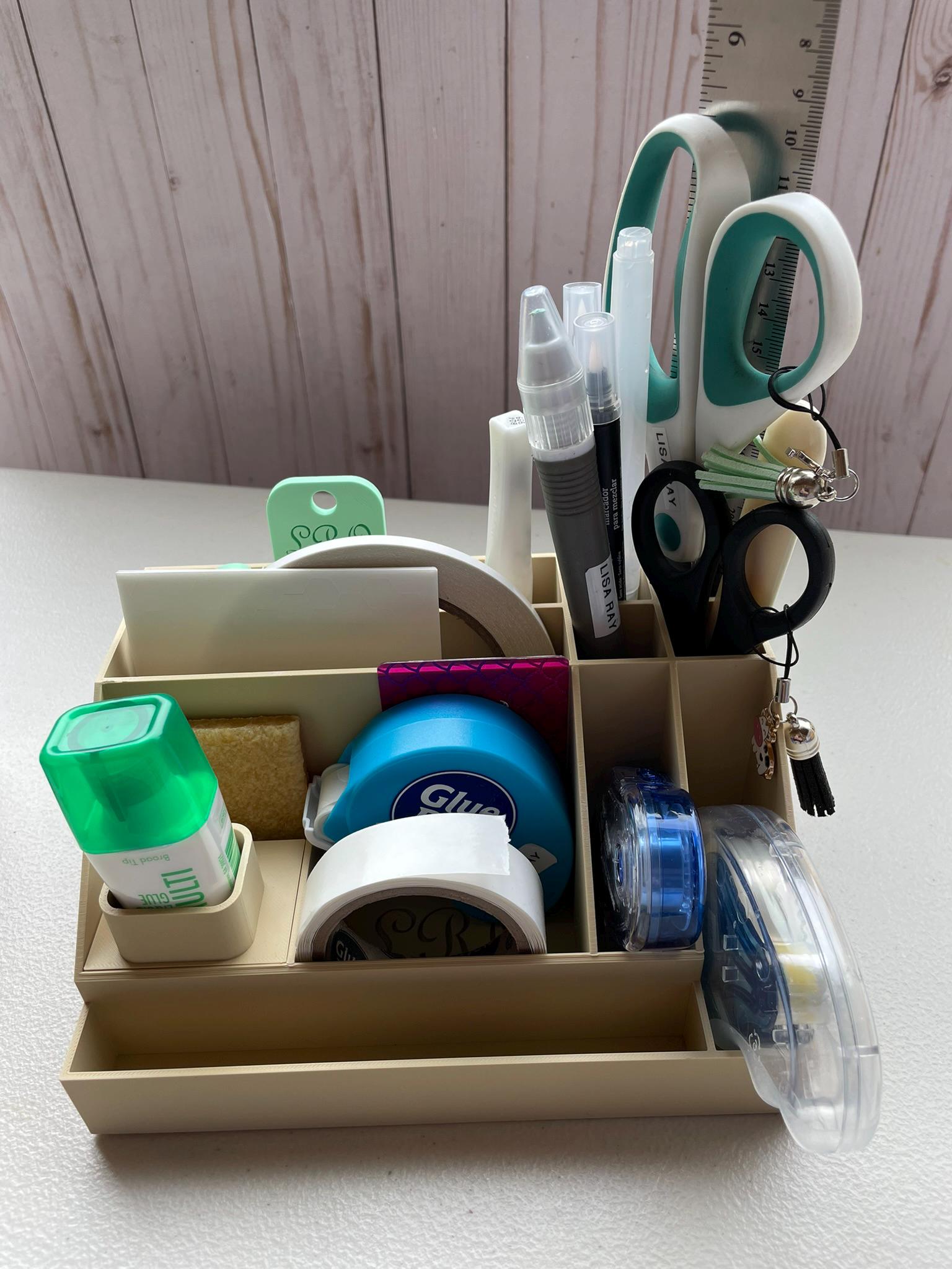 Craft Tool Storage Organizer Desk Tool Caddy Storage Removable Tombow ...