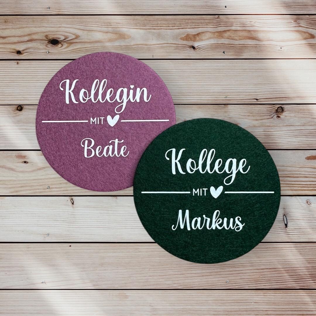 Coaster | Colleague With Heart | Colleague With Heart | With Name ...