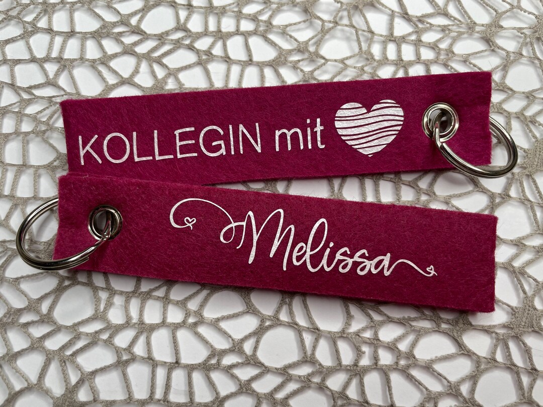 Colleague With Heart Colleague With Heart With Name Keychain ...