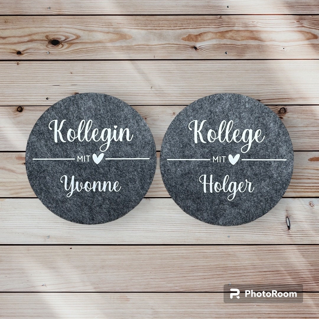 Coaster | Colleague With Heart | Colleague With Heart | With Name ...