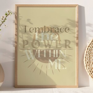 Affirmations Manifest/power Instant DOWNLOAD Digital Art Print, Modern ...