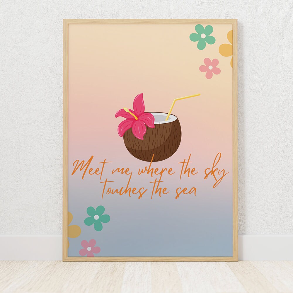 Ocean/beach Quote Print Art INSTANT Download Ocean Art, Beach Art ...