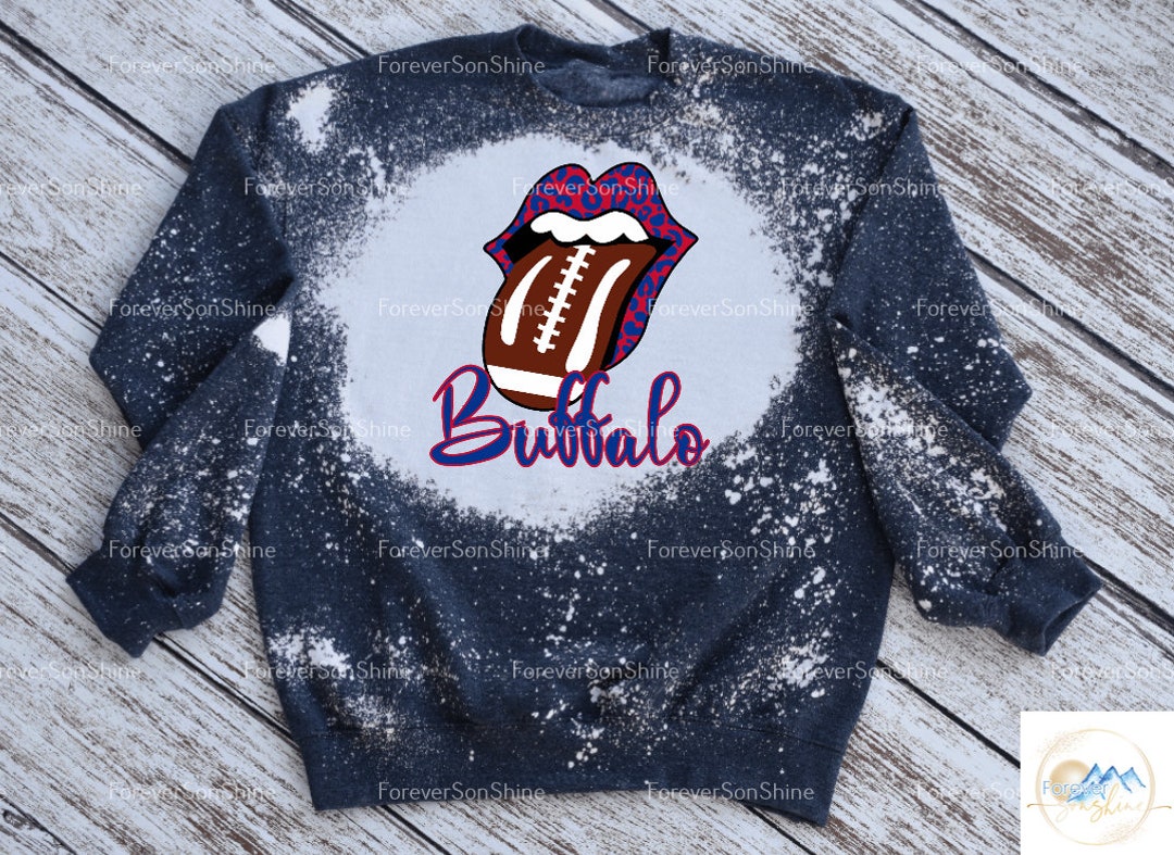 Leopard Print Buffalo Lips Bleach Sweater - Etsy