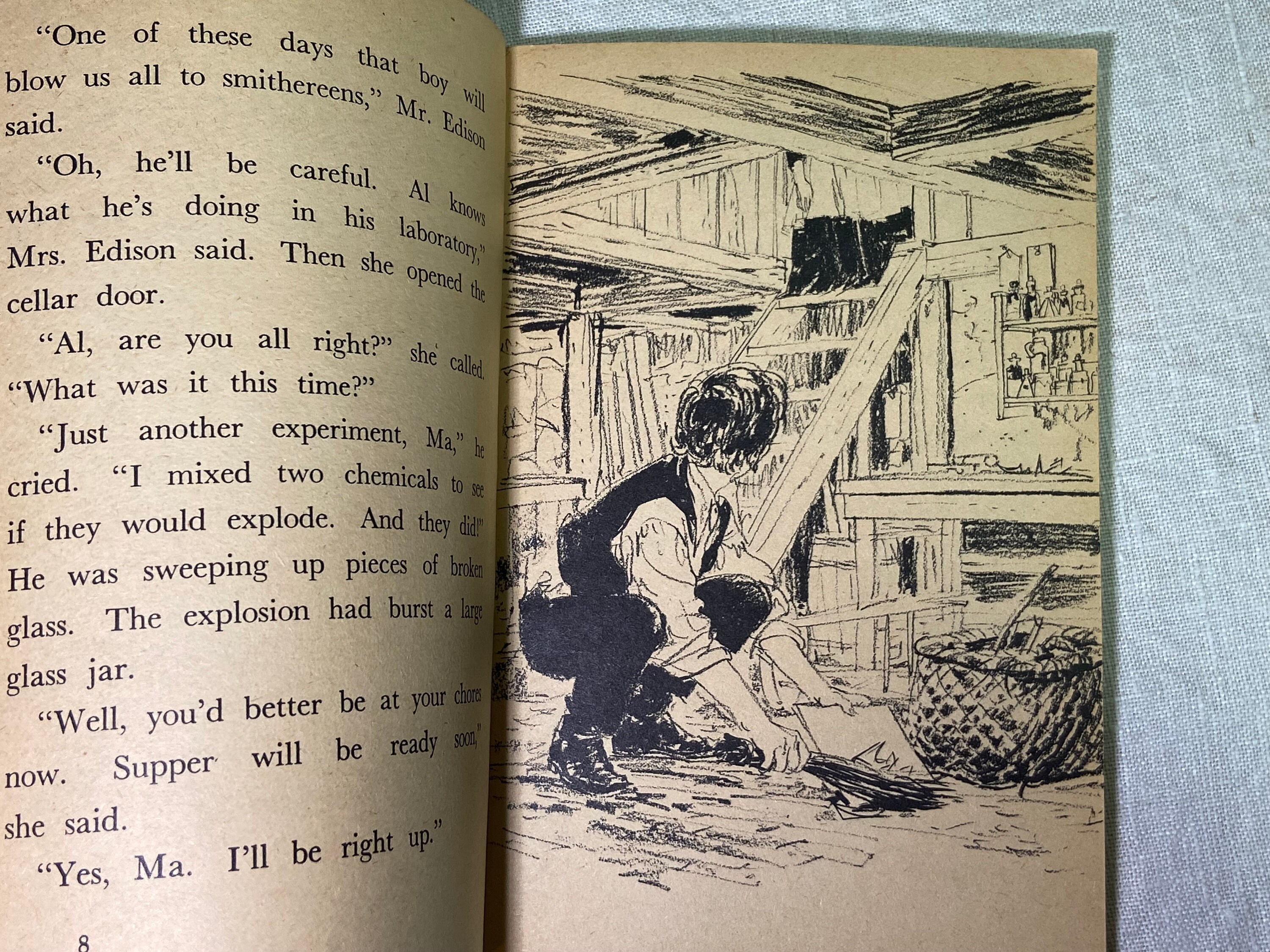 1970s Thomas Alva Edison by Mervyn D Kaufman Softcover Yearling ...