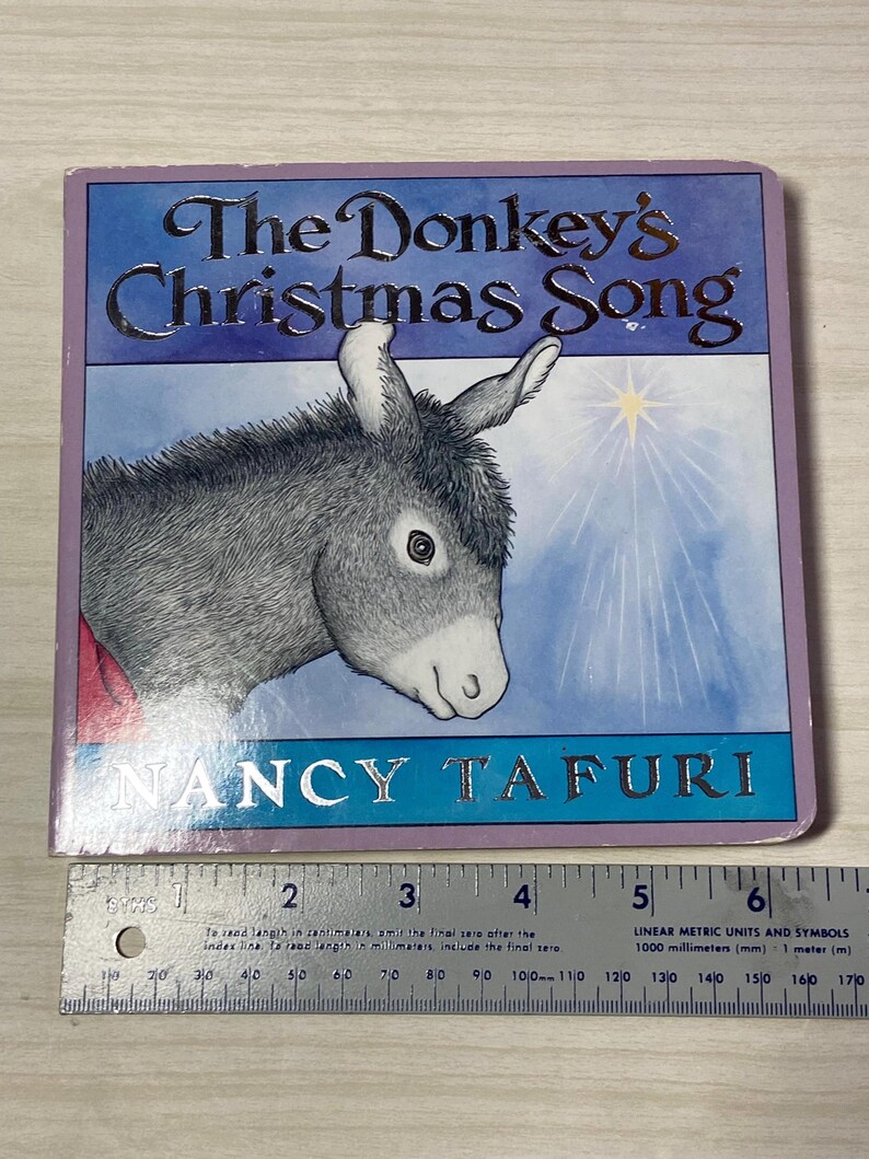 The Donkey’s Christmas Song Nativity Nancy Tafuri Children’s Board Book ...