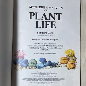 Mysteries & Marvels of Plant Life Children’s Usborne Book 80s ...