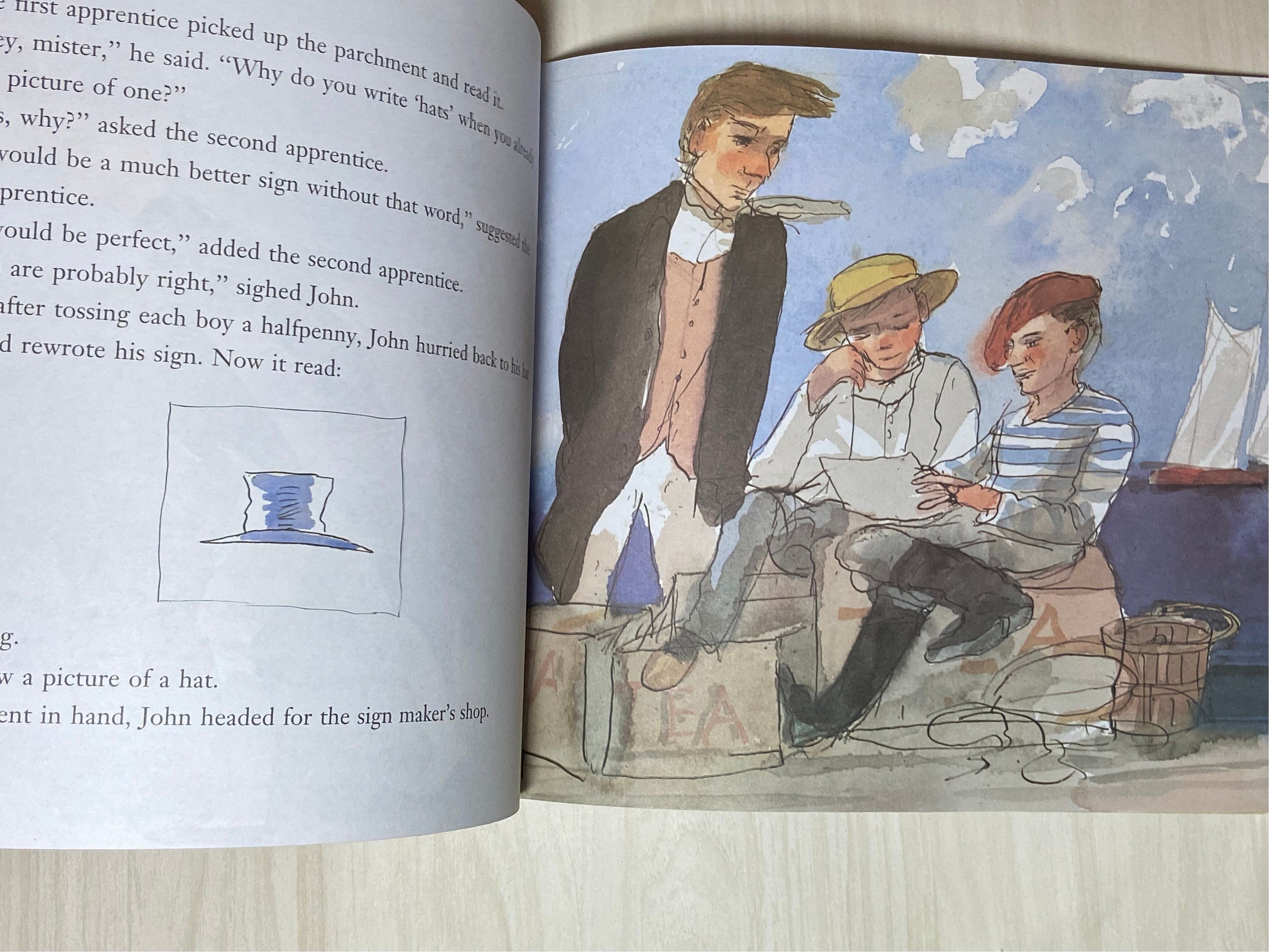 The Hatmaker’s Sign A Story by Benjamin Franklin Scholastic Softcover ...