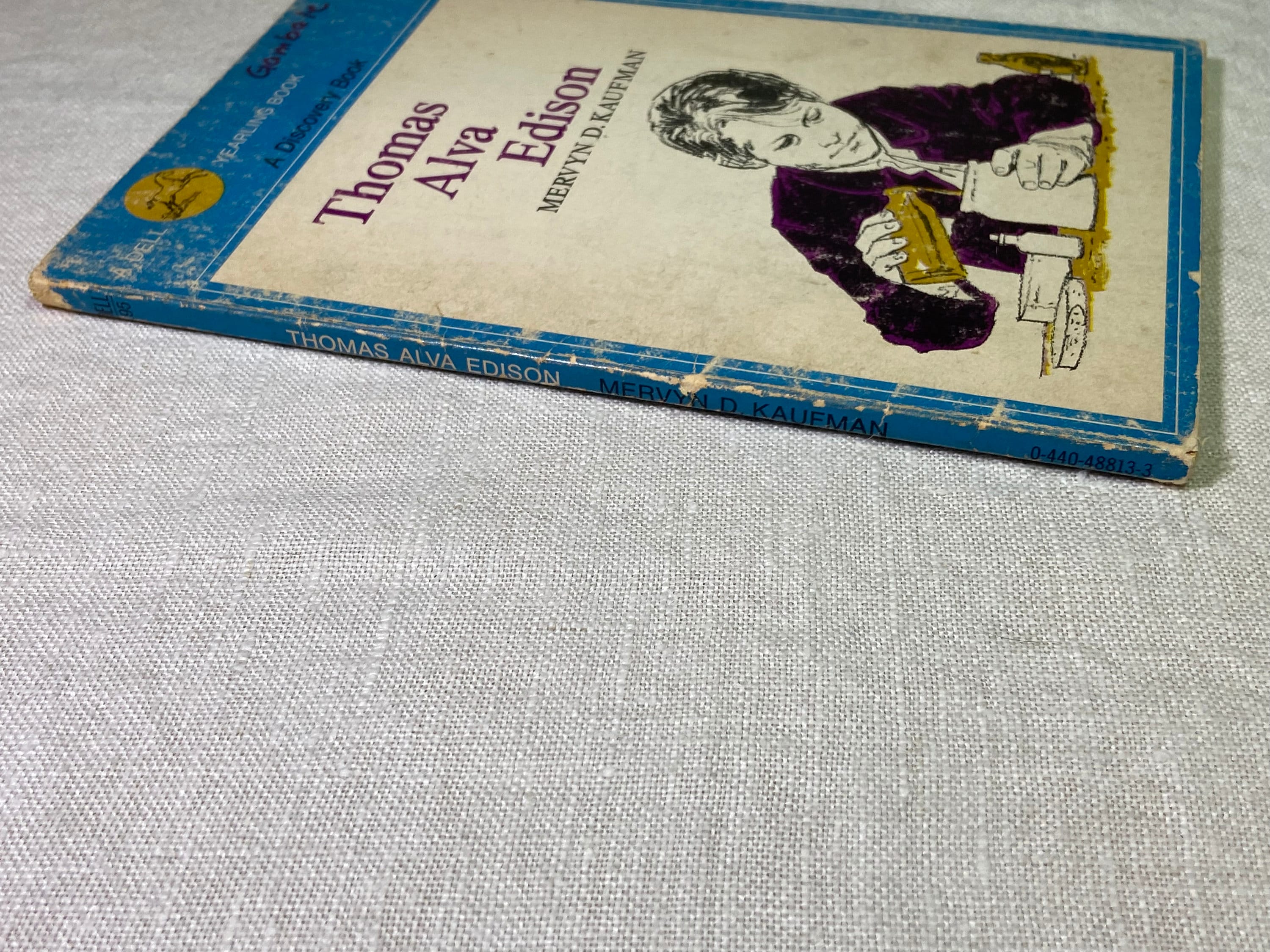 1970s Thomas Alva Edison by Mervyn D Kaufman Softcover Yearling ...