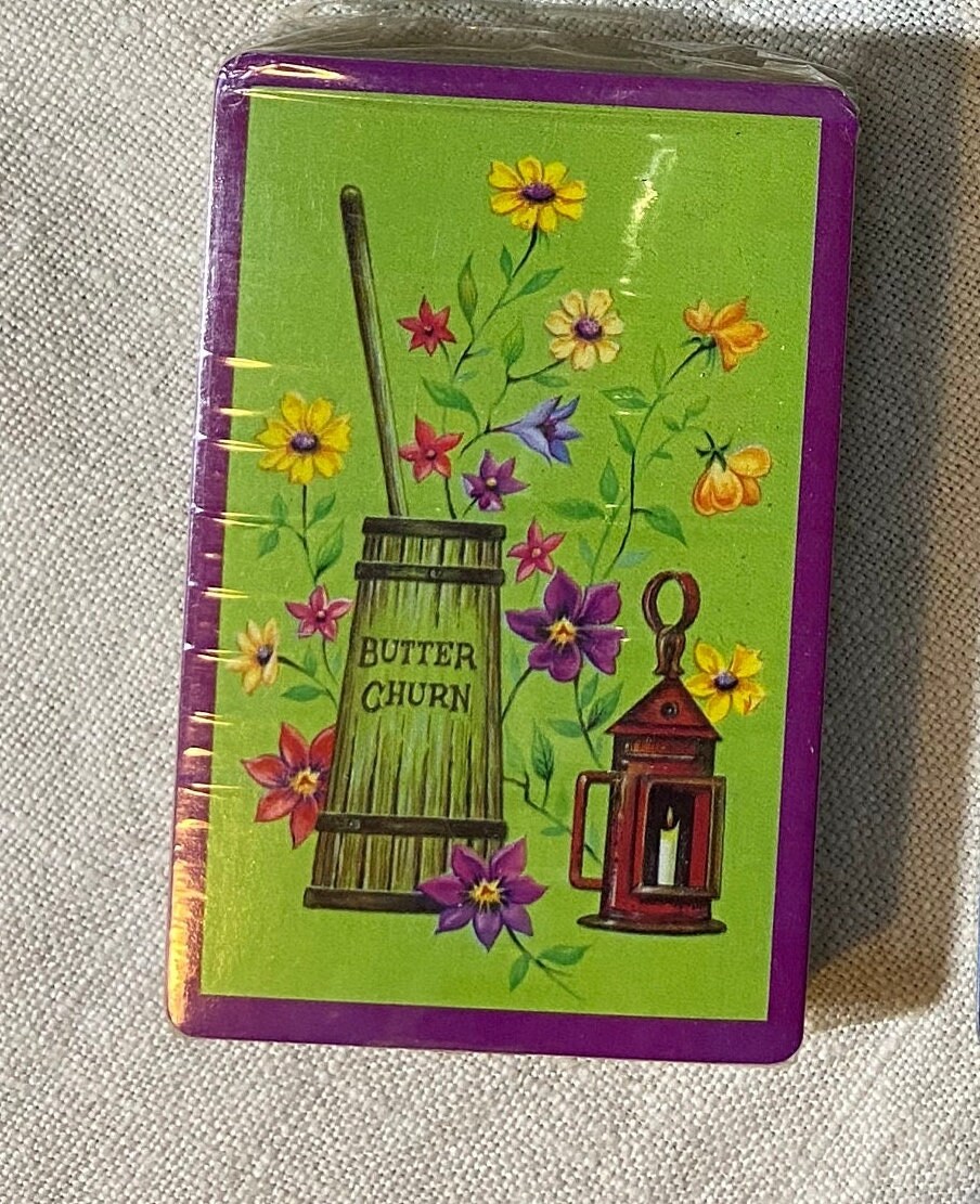Vintage 1970s 80s Playing Cards Sealed Deck BUTTER CHURN - Etsy