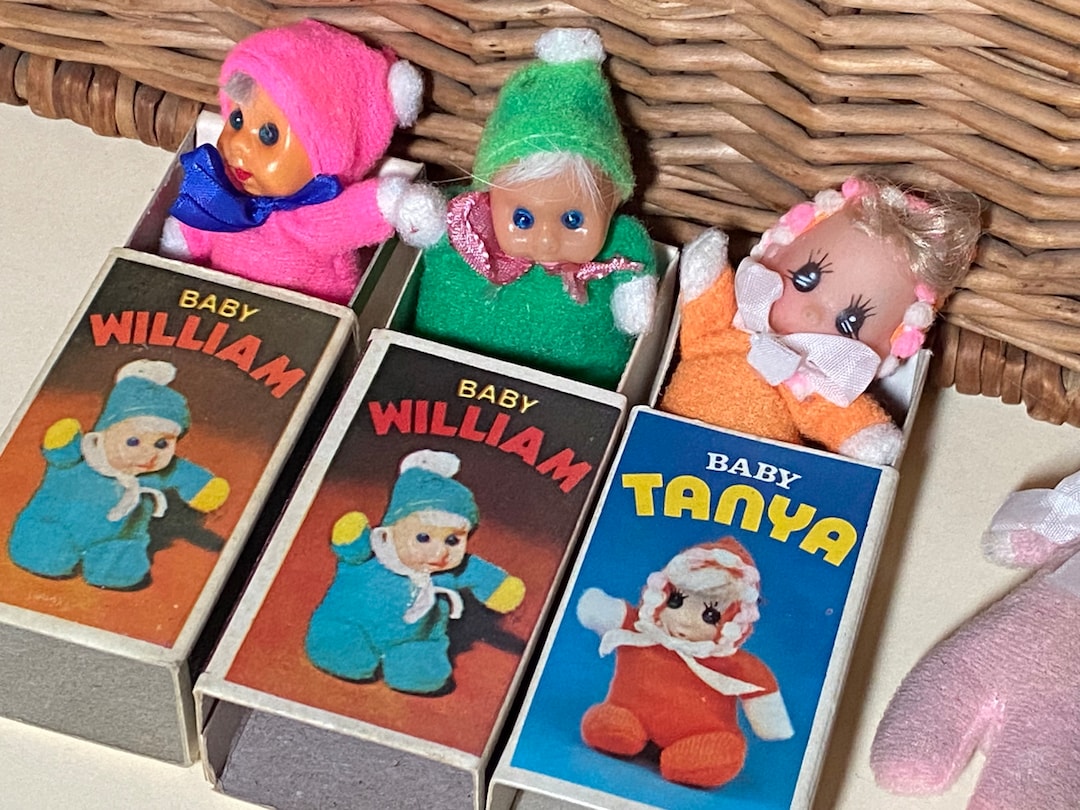 Matchbox Doll BABY WILLIAM or TANYA 3 Vintage 1970s Tiny Beanie Hong ...