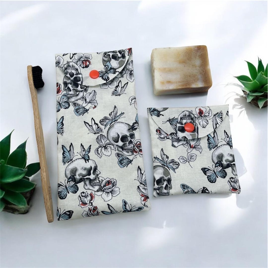 Toothbrush and Toothpaste Pouch, Solid Soap Pouch, Waterproof Cosmetic ...