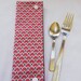 Cutlery Pouch, Red Cutlery Holder, Waterproof Travel Case, Picnic ...