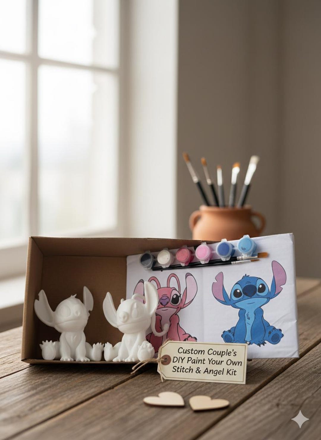 DIY Stitch Ans Angel Painting Kit | Custom Lilo and Stitch Fan Art ...