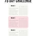 75 DAY Challenge Tracker Printable PDF | 75 Day Fitness Habit Countdown ...