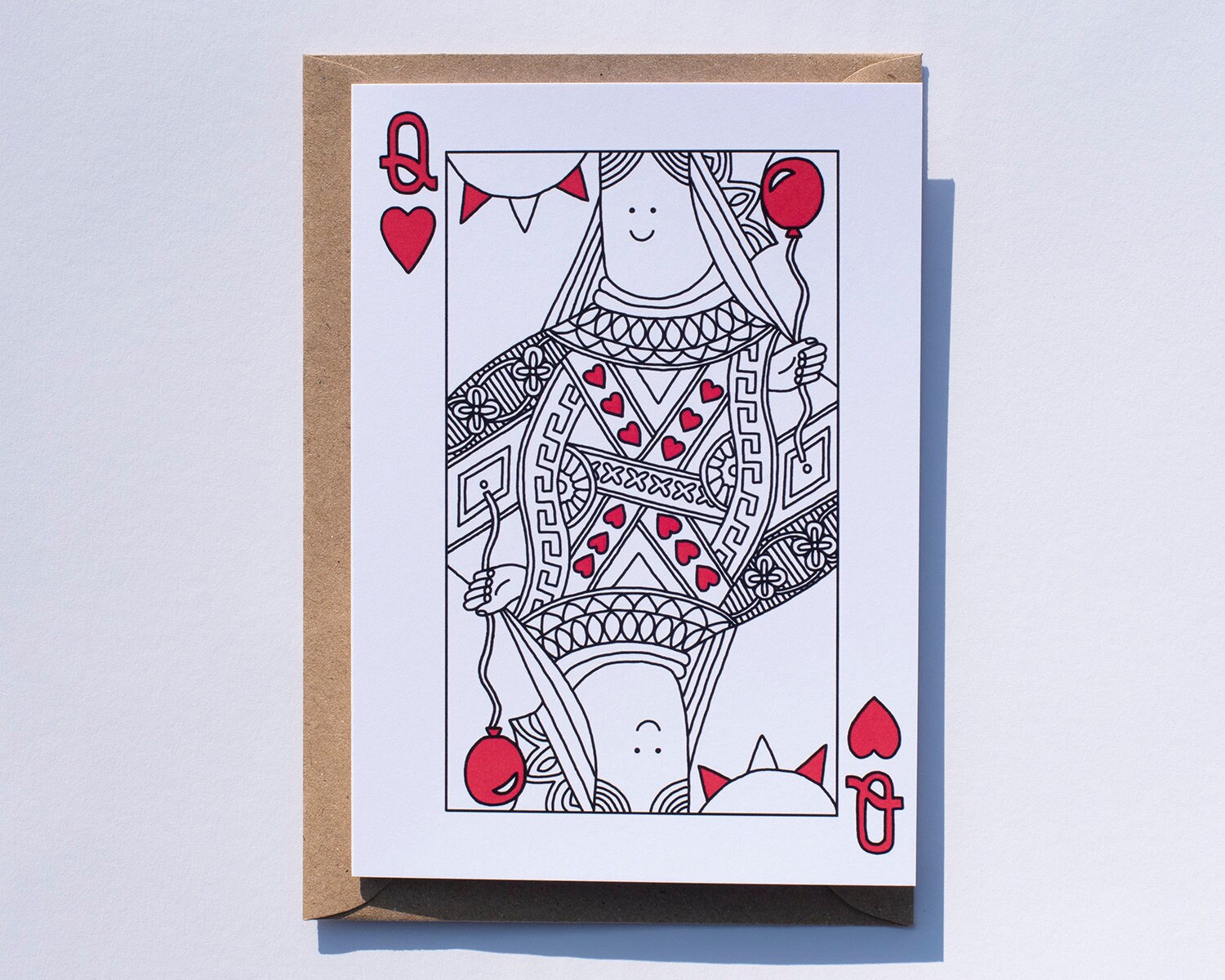 Queen of Hearts Birthday Card | Etsy