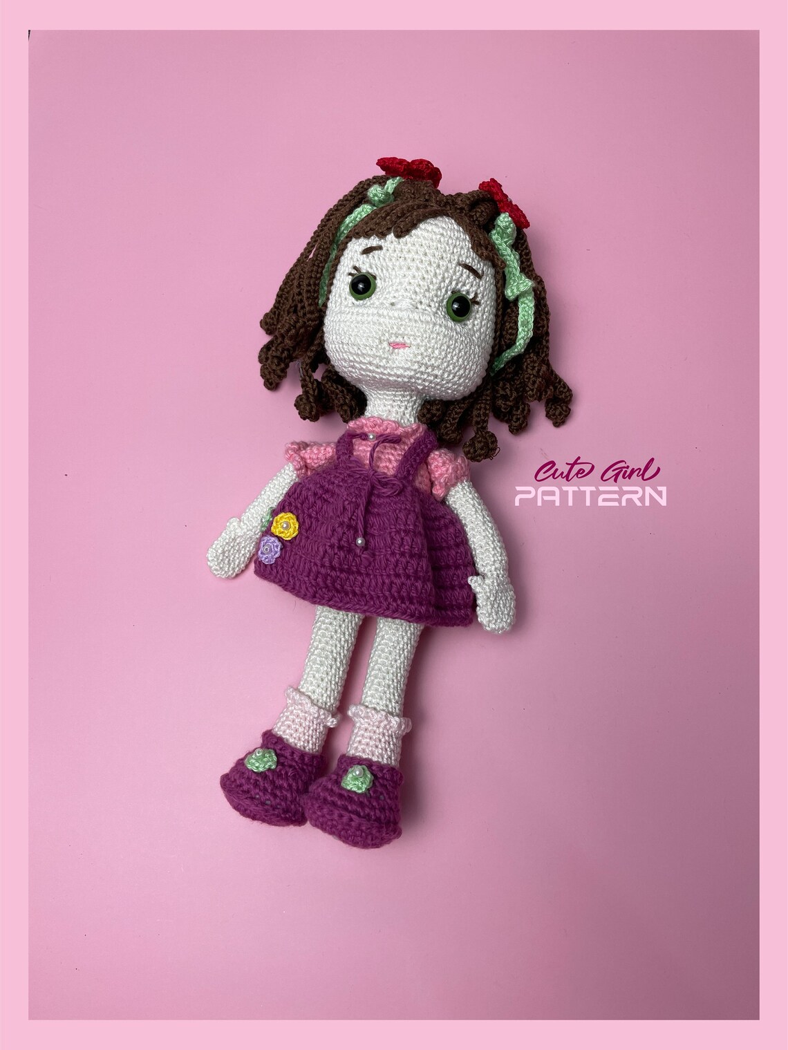 CROCHET PATTERN: Cute Girl english - Etsy
