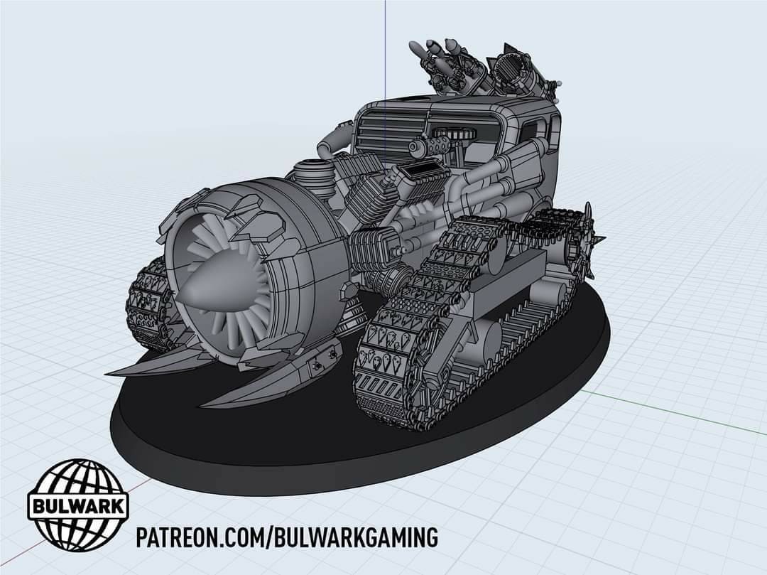 Ork tracked jet buggy Bulwark Gaming Orks orcs warhammer 40k | Etsy