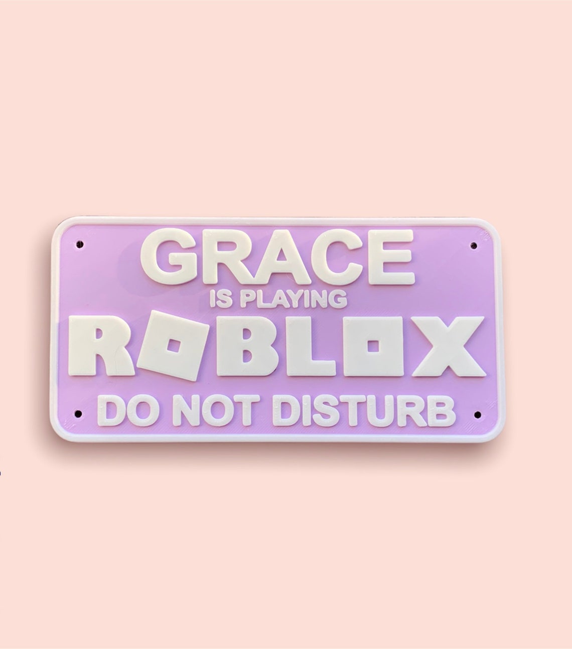 PERSONALISED 3D ROBLOX SIGNS - Etsy UK